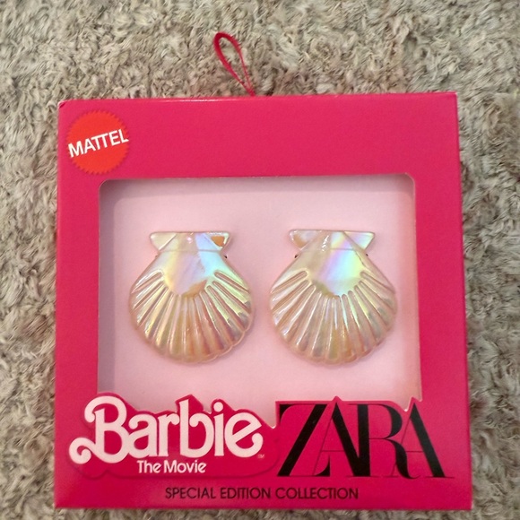 Zara | Jewelry | Zara Barbie Shell Earrings | Poshmark
